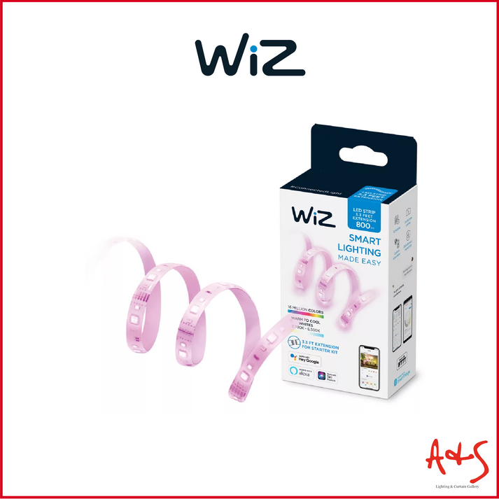 WiZ Wi-Fi LED Strip Extension 1M 1600lm – Lucky Khoon Bathroom Studio