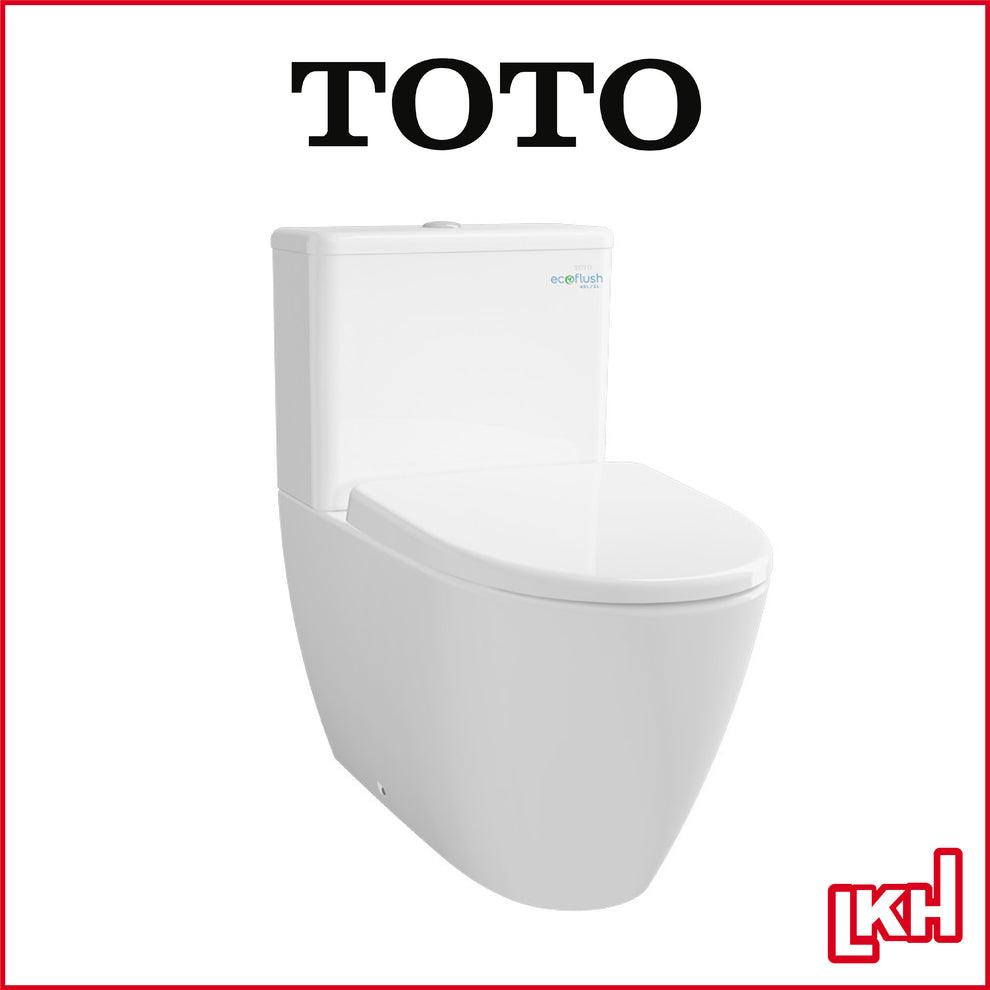 TOTO 2 Piece Design Toilet Bowl w Soft Closing Seat Cover P-Trap CW635 ...